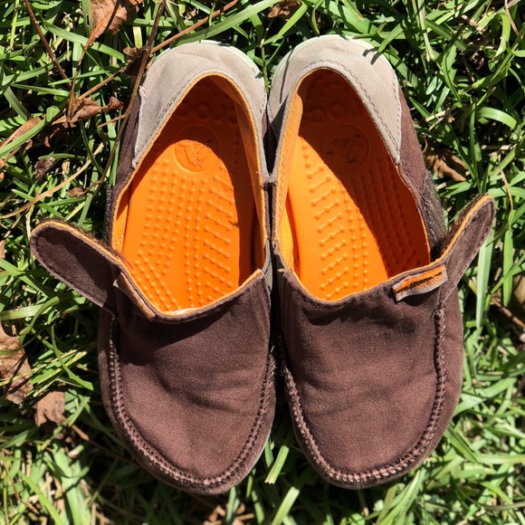 CROCS | Shoes | Crocs Canvas Slip Ons | Poshmark